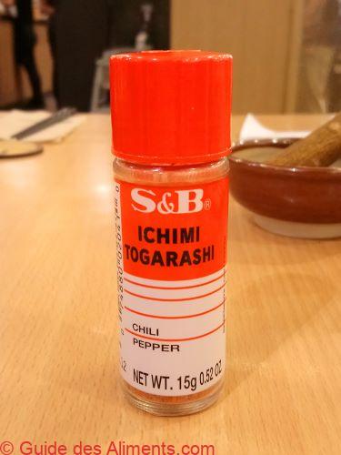 Ichimi Togarashi - Guide des Aliments